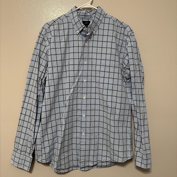 J. Crew Factory | Shirts | J Crew Factory Mens Dress Shirt Blue Large ...